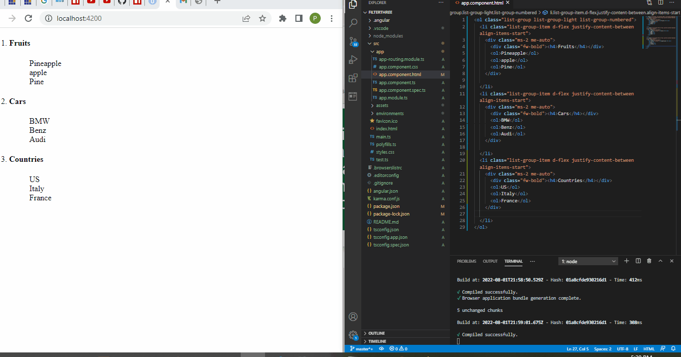 Angular フィルターを使用してデータをグループ化する | Delft スタック