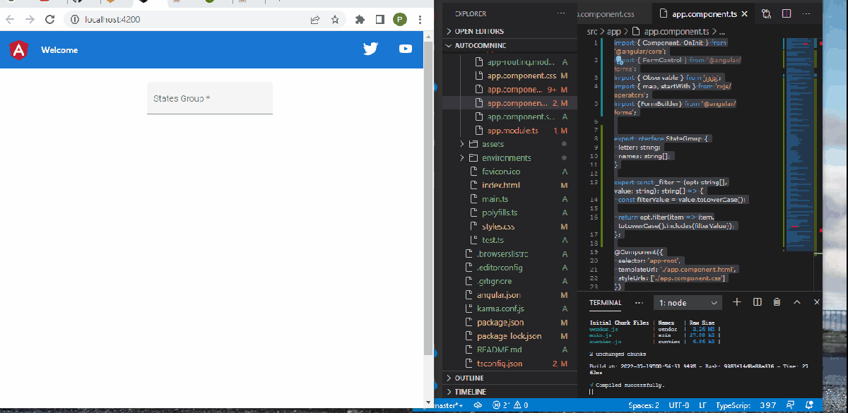 AngularJS Autocomplete | Delft Stack
