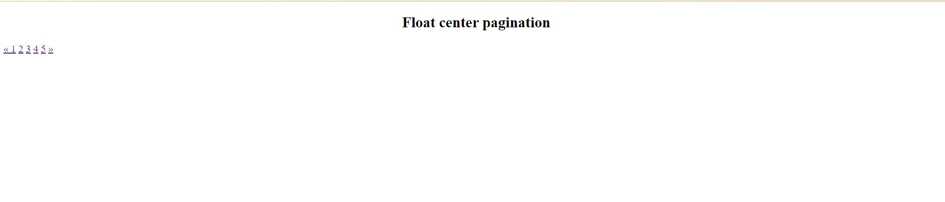 Center Floated Elements With CSS | Delft Stack