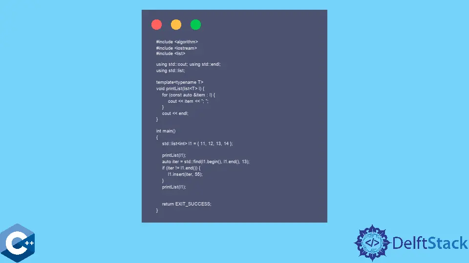 How To Use STL List Container In C STL Delft Stack