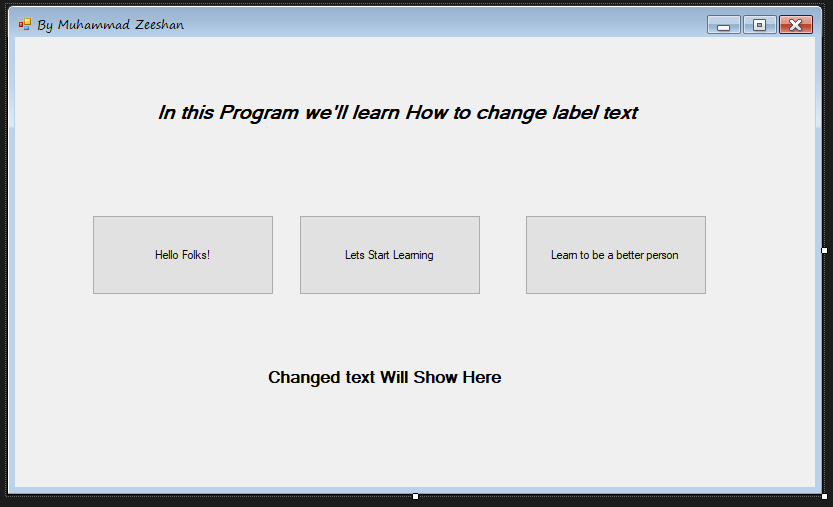 Change Label Text in C# | Delft Stack Change Label Text in C# | Delft Stack