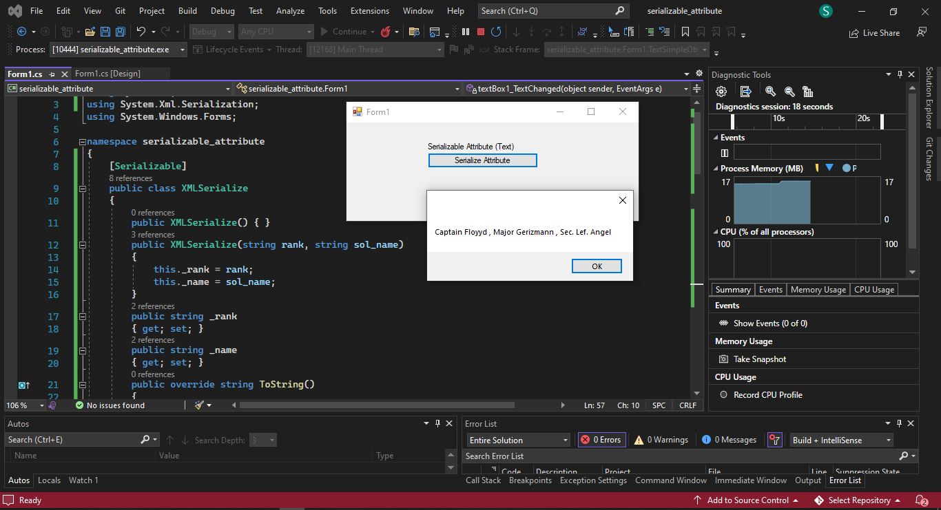 Create the Serializable Attribute in C# | Delft Stack