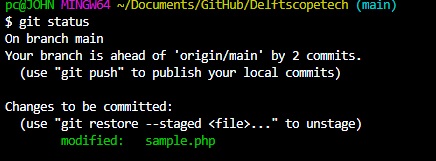 Create a Git Patch From Uncommitted Changes | Delft Stack