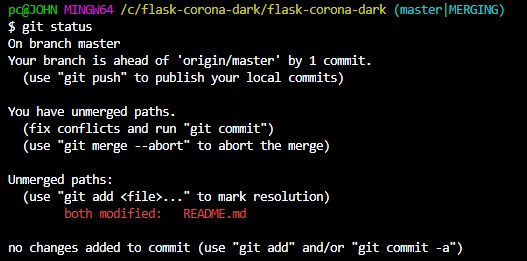 Resolve Git Status Unmerged Paths | Delft Stack
