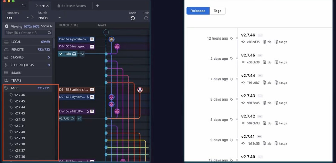 Manage Version Number in Git | Delft Stack