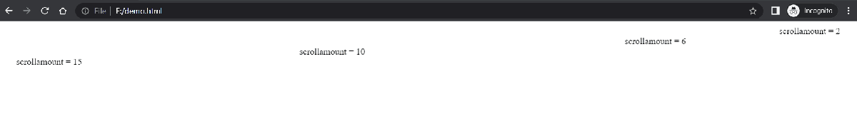 Change HTML Marquee Text Speed | Delft Stack