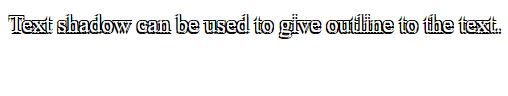 Outline Text in HTML | Delft Stack