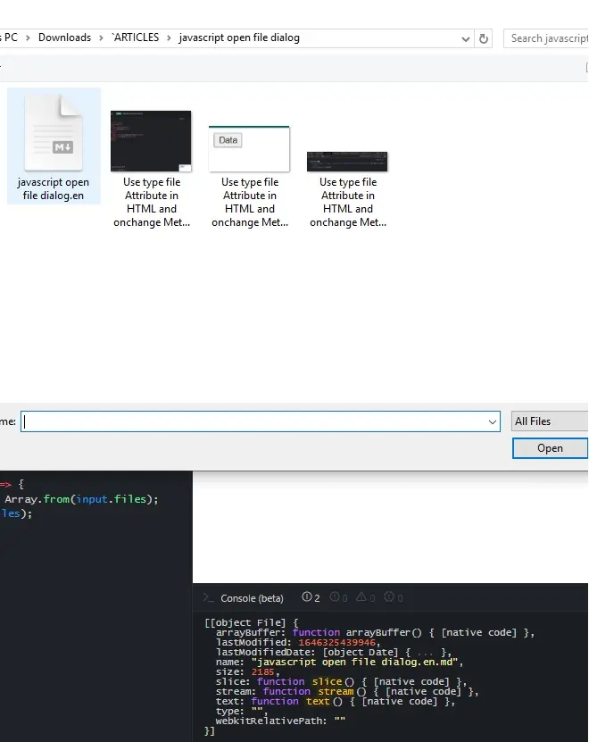 How To Open File Dialog In Javascript Delft Stack