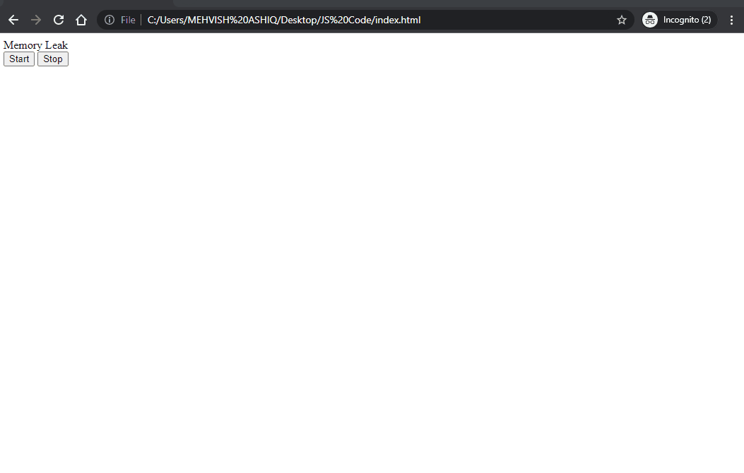 JavaScript Memory Leak Detection | Delft Stack