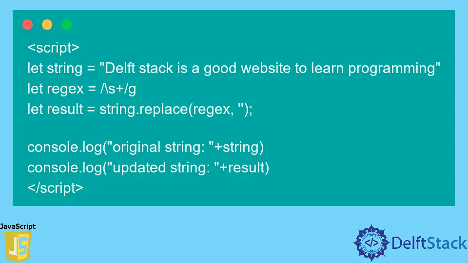 Trimmen Sie Leerzeichen In JavaScript Delft Stack