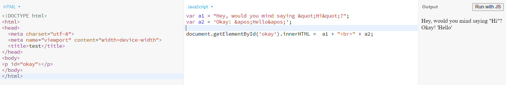 Escape Quotes in JavaScript | Delft Stack