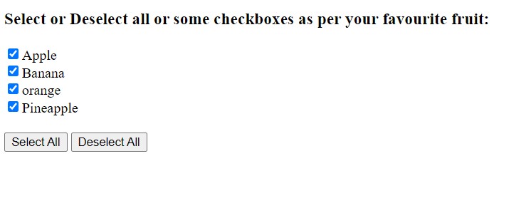 Select All Checkboxes in JavaScript | Delft Stack