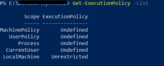 PowerShell での ExecutionPolicy Bypass と Unrestricted の比較 | Delft スタック