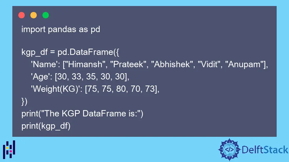 Pandas DataFrame D Delft Stack Pandas DataFrame D Delft Stack