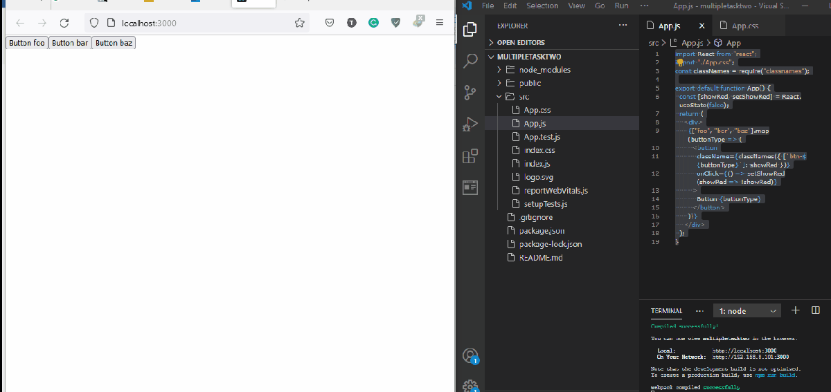 Add Multiple classNames to React Component | Delft Stack
