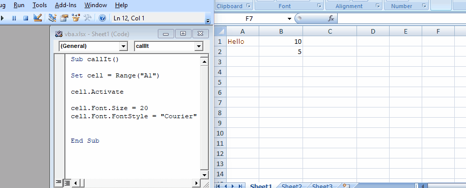 Set Formulas for a Cell in VBA | Delft Stack