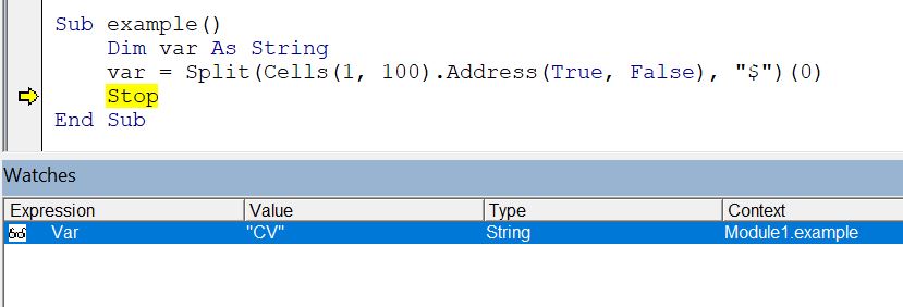 VBAを使用してExcelで列番号を文字に変換する | Delft スタック