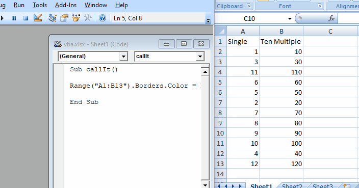 Set Formulas for a Cell in VBA | Delft Stack