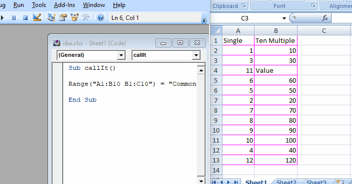 Set Formulas for a Cell in VBA | Delft Stack